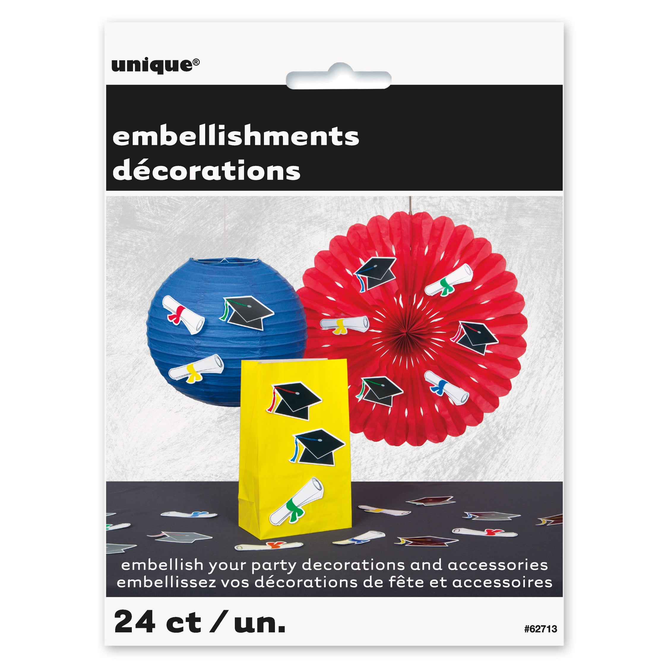 Unique Graduation Caps and Scrolls Party Embellishment Paper Cutouts ...