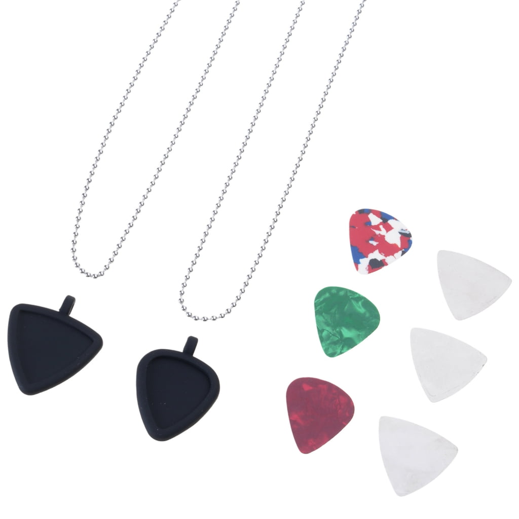 Unique Guitar Pick Jewelry Pendant Adjustable Length Guitar Pick ...