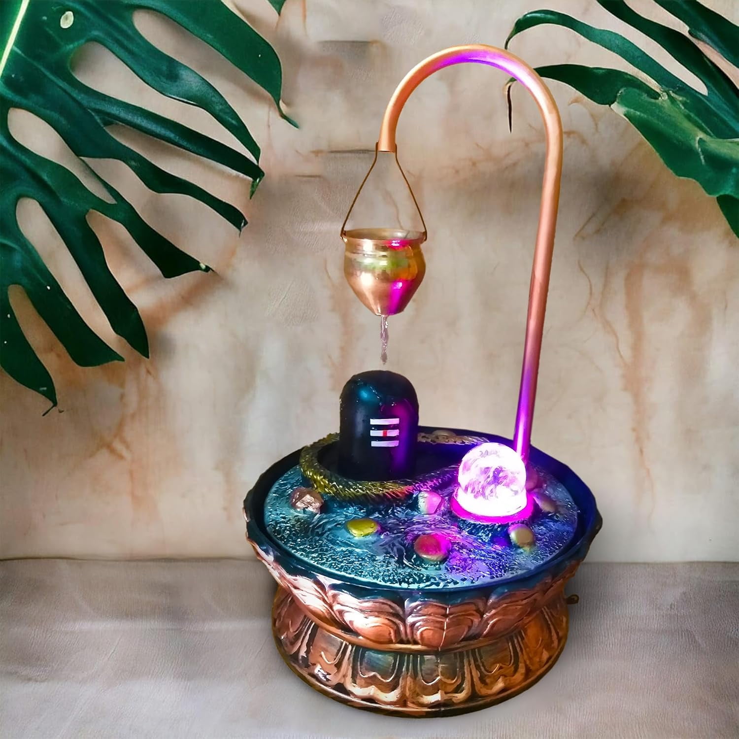 Unique HANDICRAFTS Big Copper Metal Shivling Water Fountain with ...