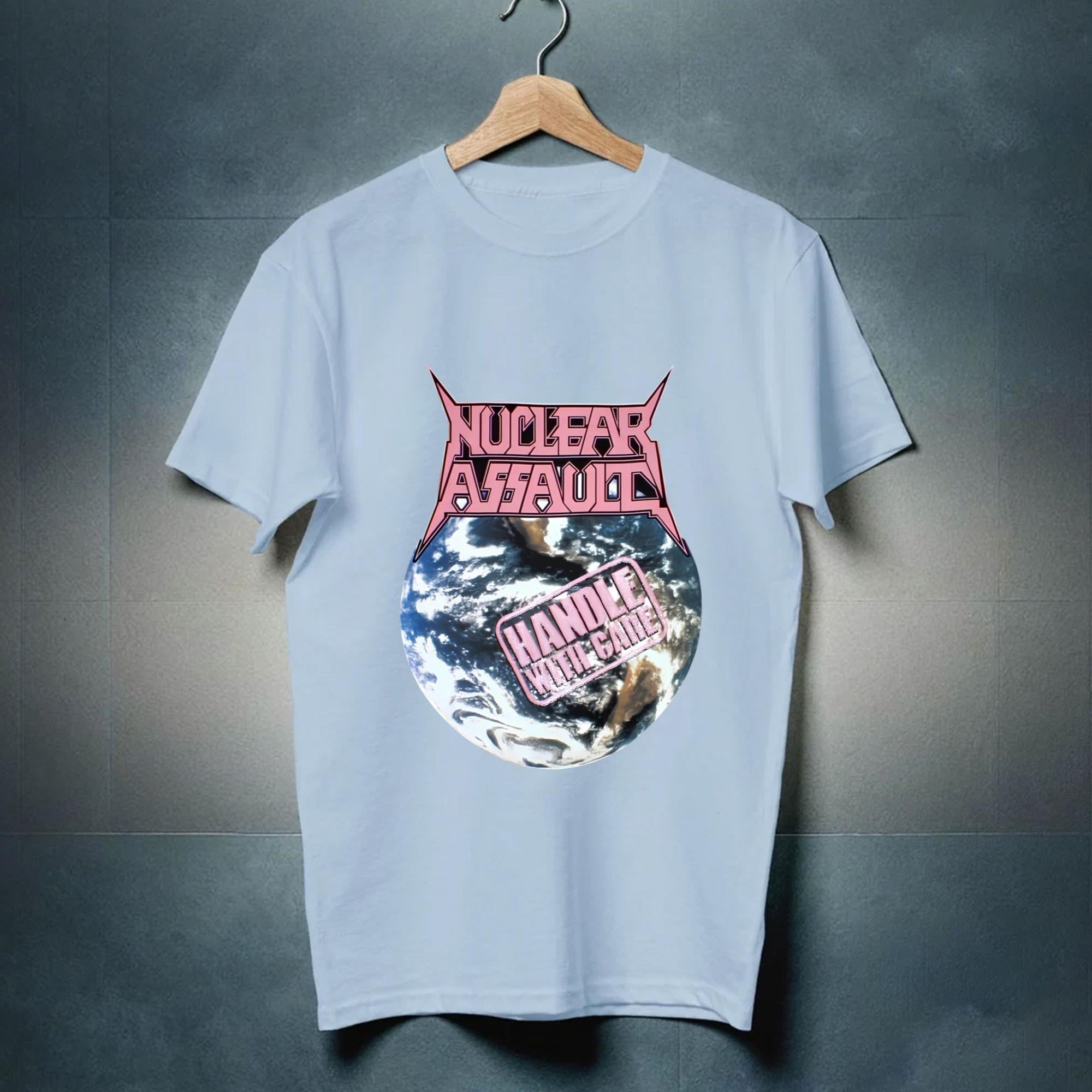 Unique Handle with Care Graphic Black Shirt All Size Unisex Cotton Free ...