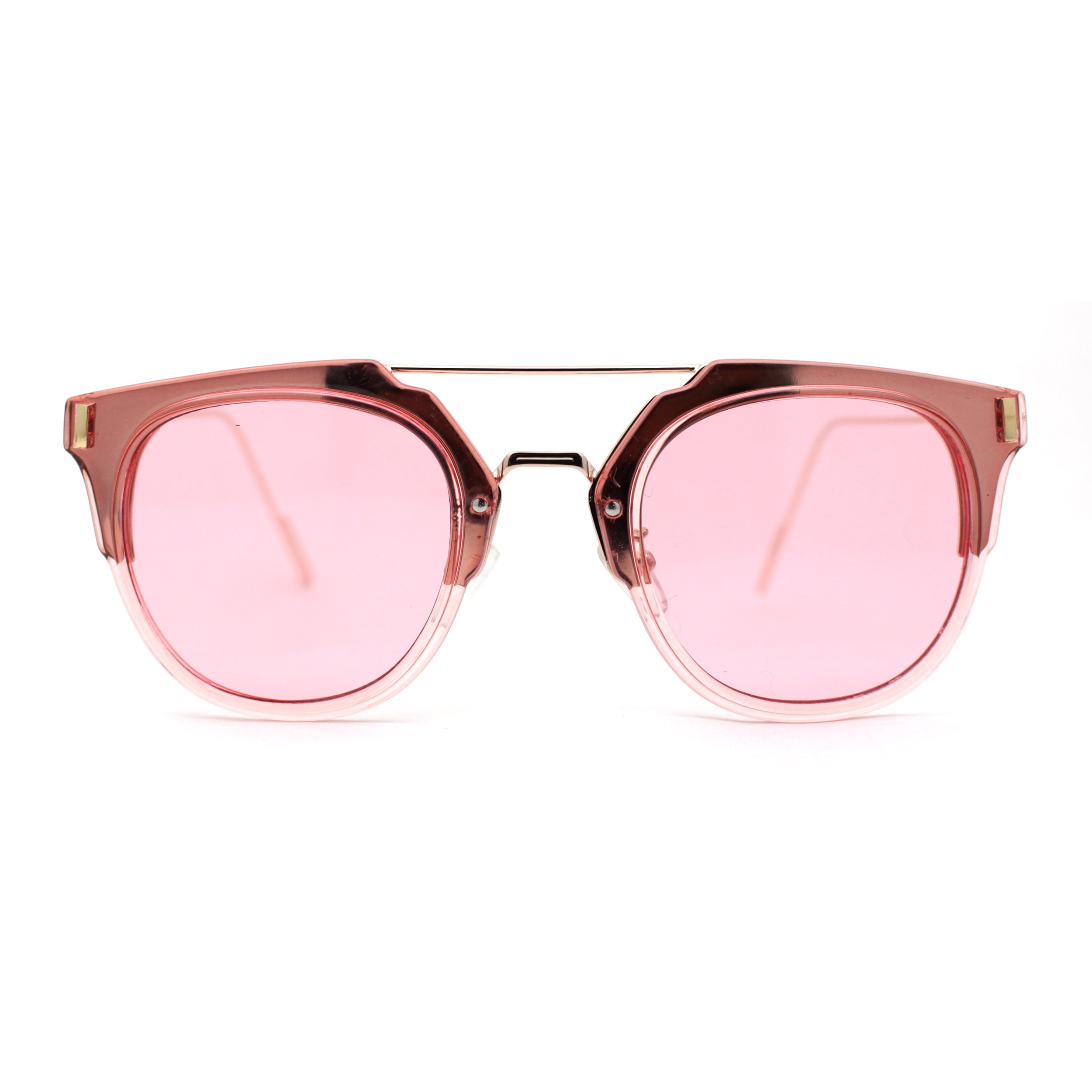 Unique Hipster Rimless Half Rim Look Double Bridge Retro Sunglasses ...