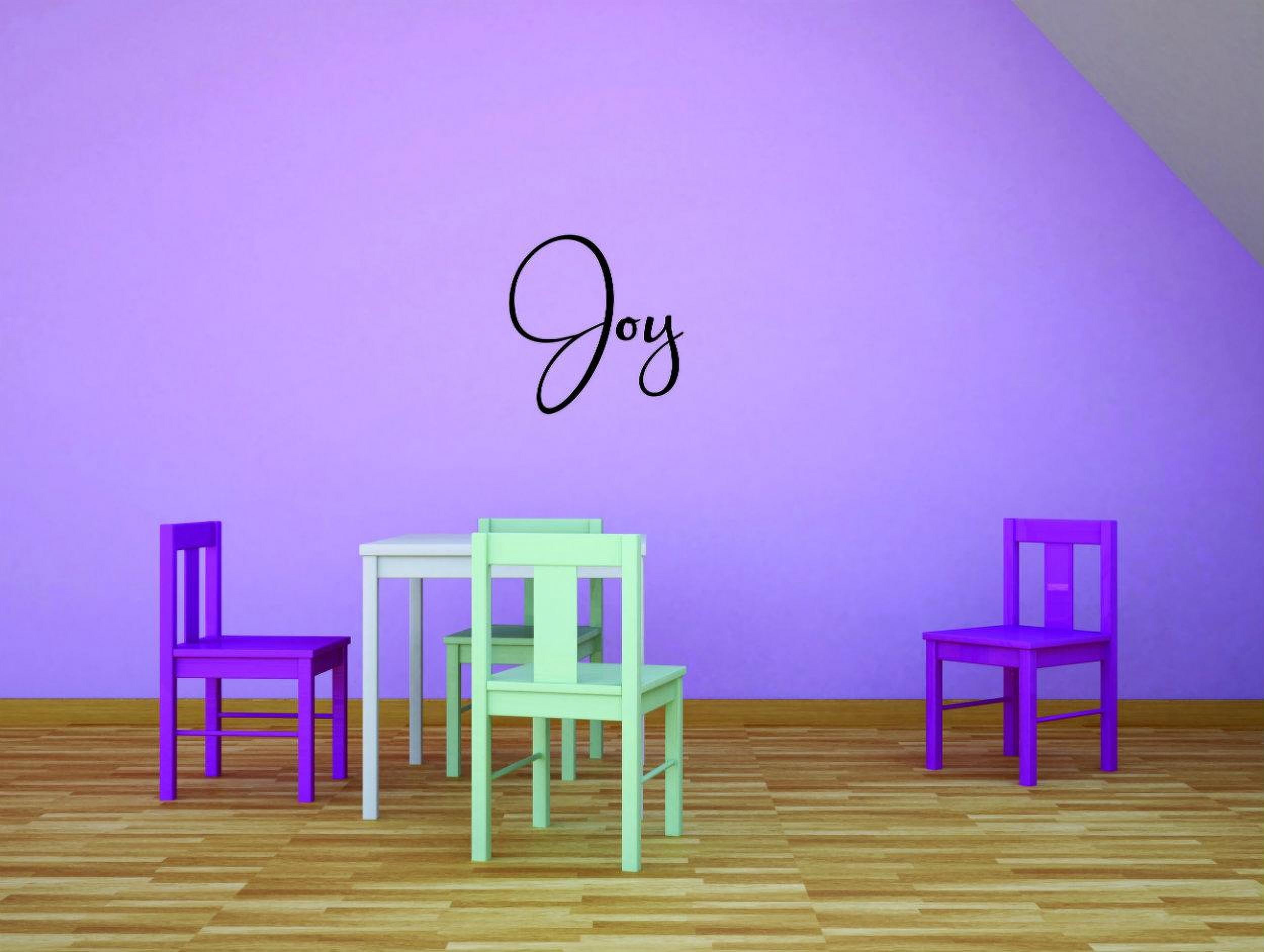 Unique Home Wall Stickers Joy Decal Décor for Bedroom Living Room ...