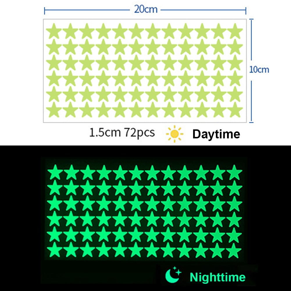 Unique Imaginative Touch Luminous Stickers Star Wall Decor Calming ...