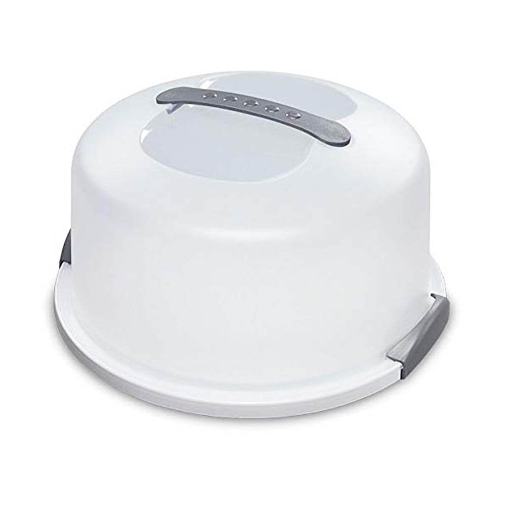 Lavo Home XL Round Large Plastic Cake Keeper, Locking Storage Container ...