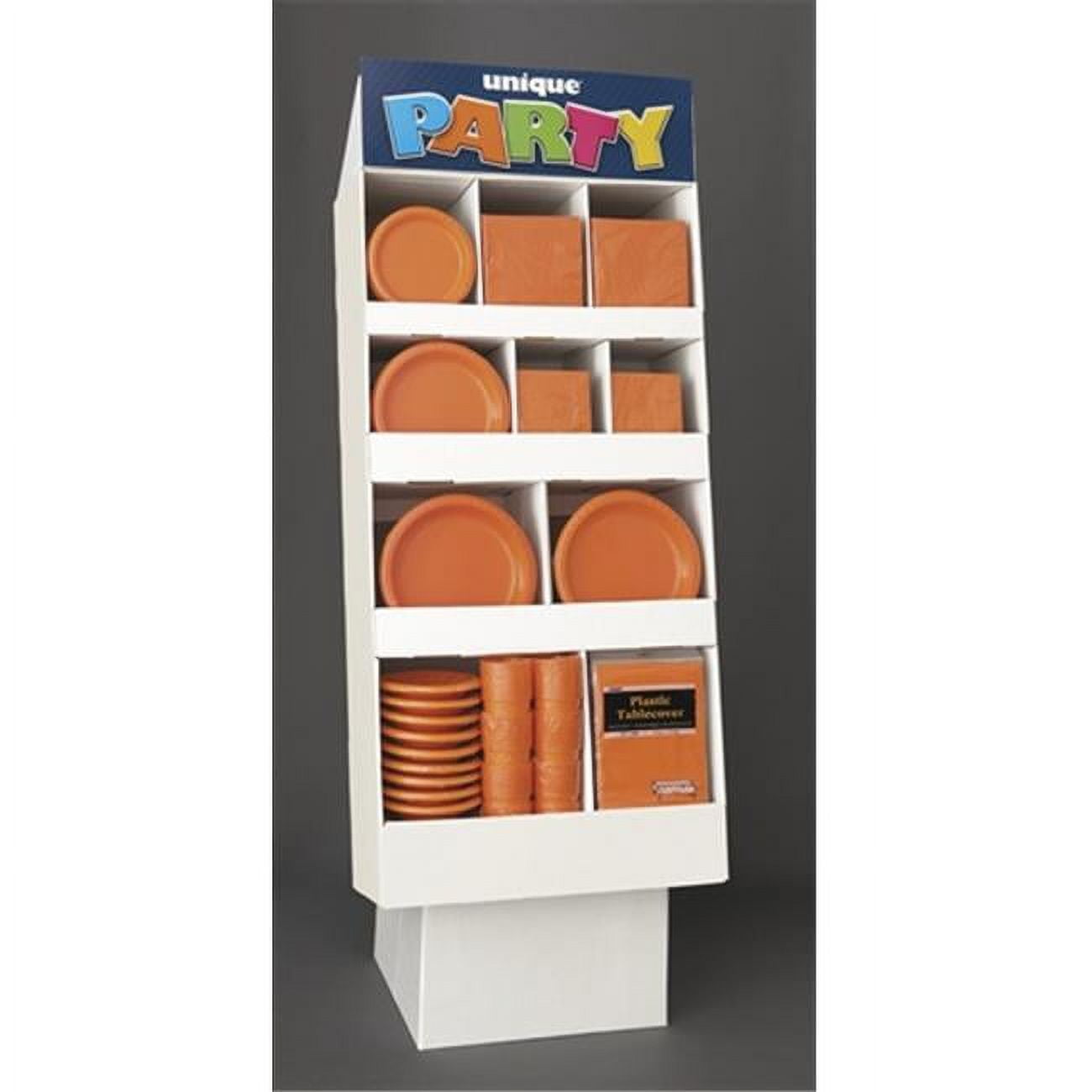 Unique Industries 32077 156 Piece Plasticware P Display in Pumpkin ...