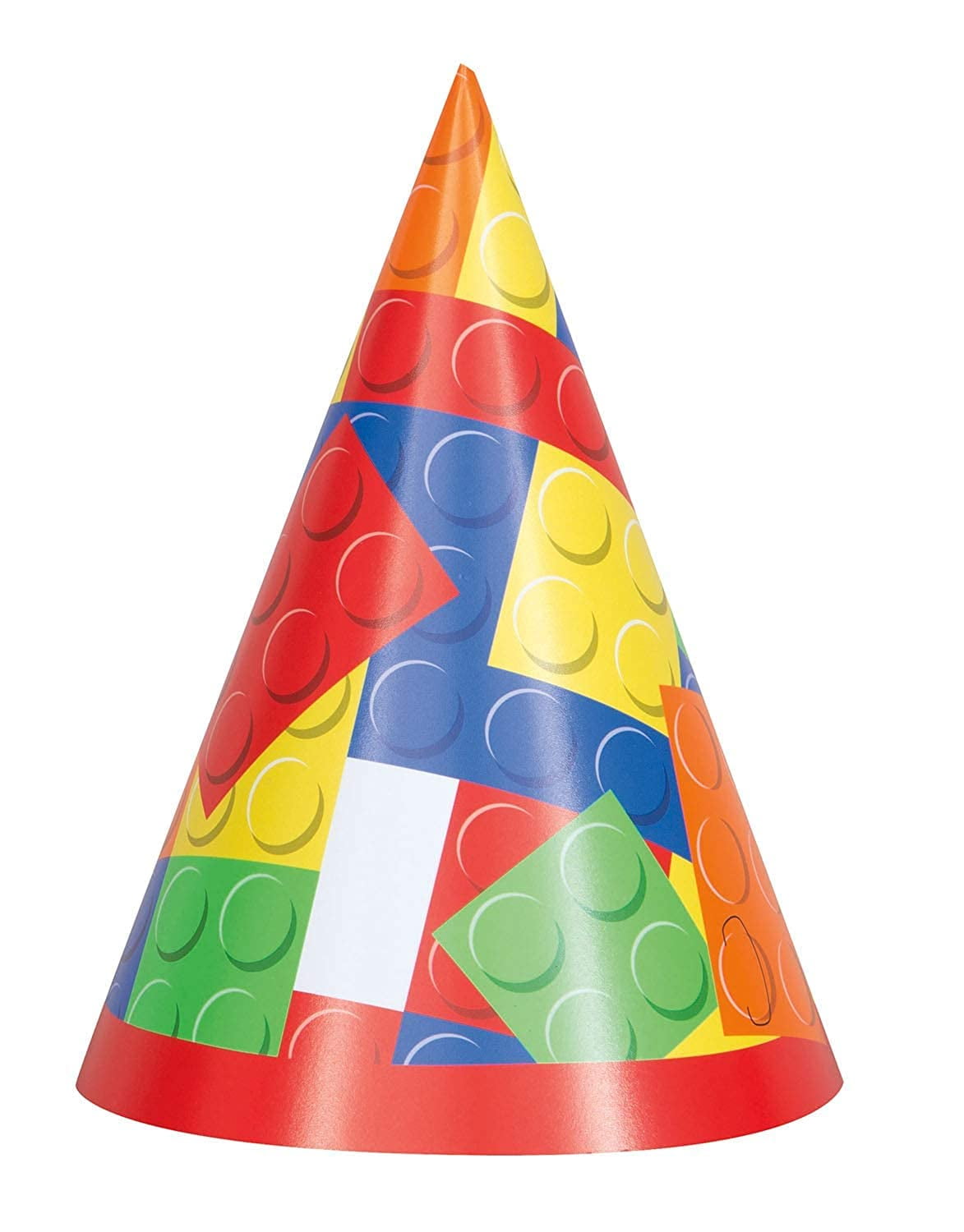 Unique Industries Assorted Colors Birthday Party Hats, 8 Count ...