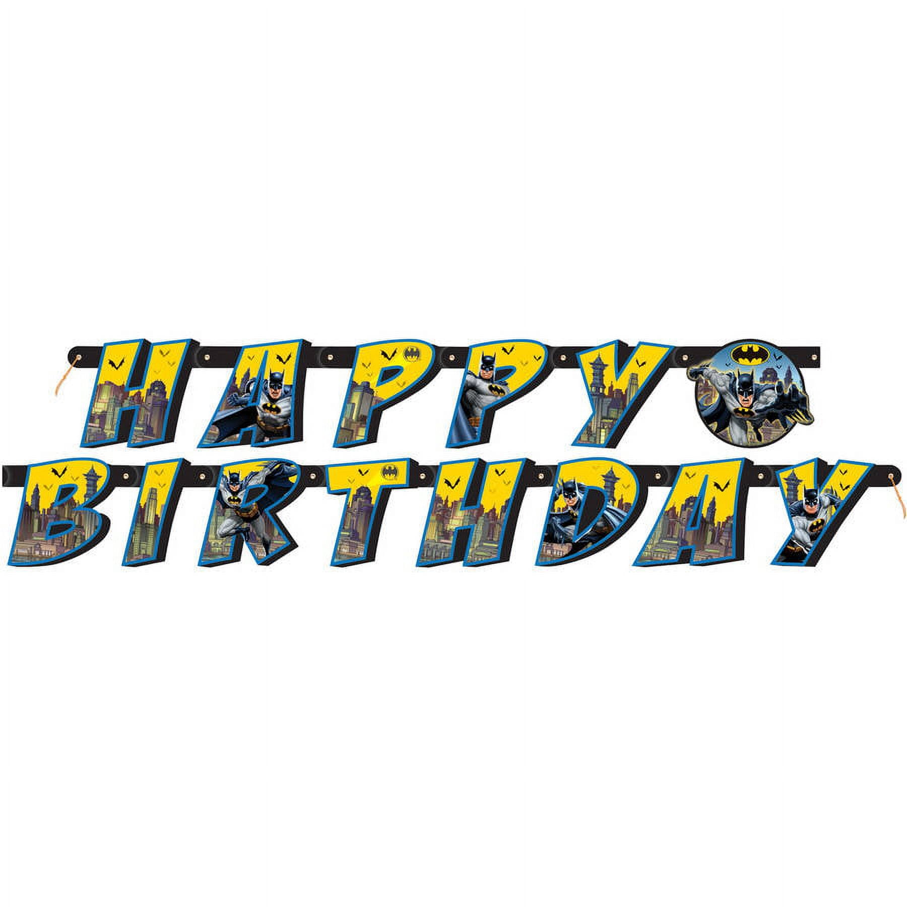 Unique Industries Batman Alphabet Party Banner, 72" x 5.0" - Walmart.com