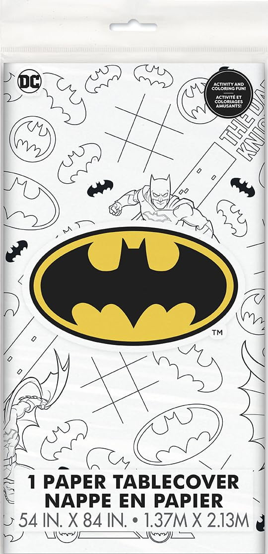 Unique Industries Batman CYO Tablecover, Boy, Birthday, Christening ...
