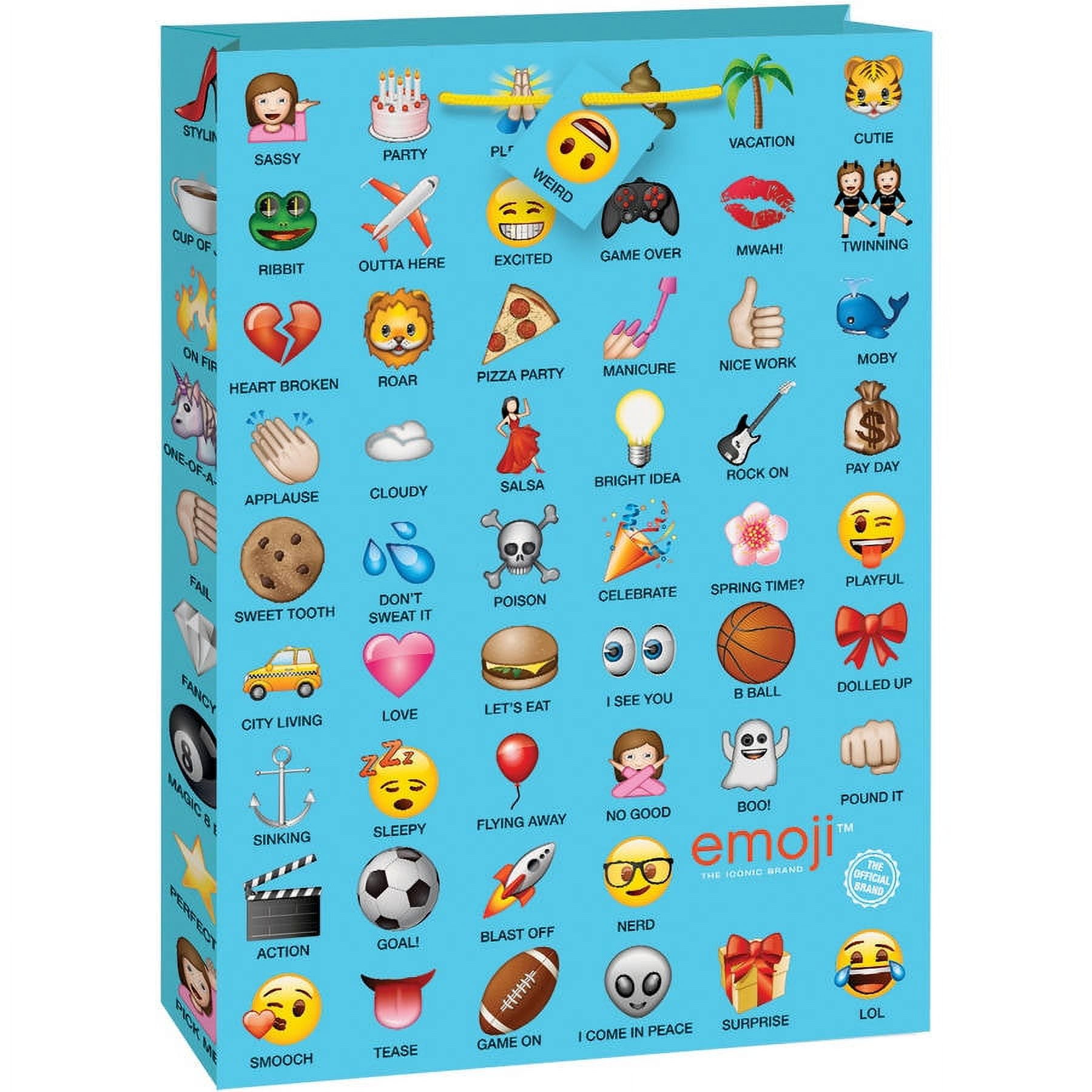 Unique Industries Jumbo Emoji Birthday Gift Bags - Walmart.com