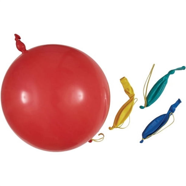 Unique Industries Party Punch Ball Balloons, Assorted, 4ct - Walmart.com