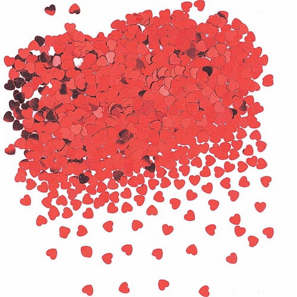 Unique Industries Red Heart Valentine's Day Confetti - Walmart.com