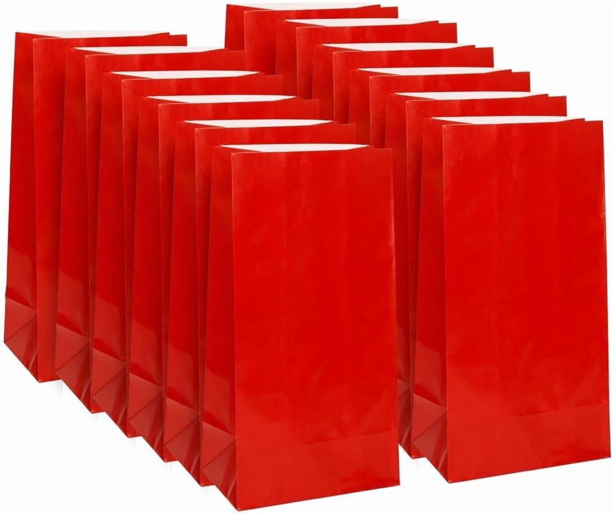Unique Industries Red Paper Favor Bags, 12ct, 10x5x3.5 Inch, Party ...