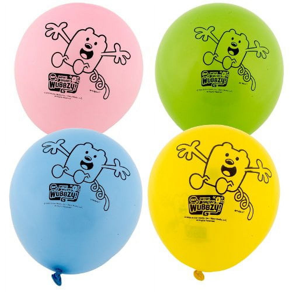 Unique Industries Wubbzy 12" Printed Latex Balloons Asst. (8 count ...