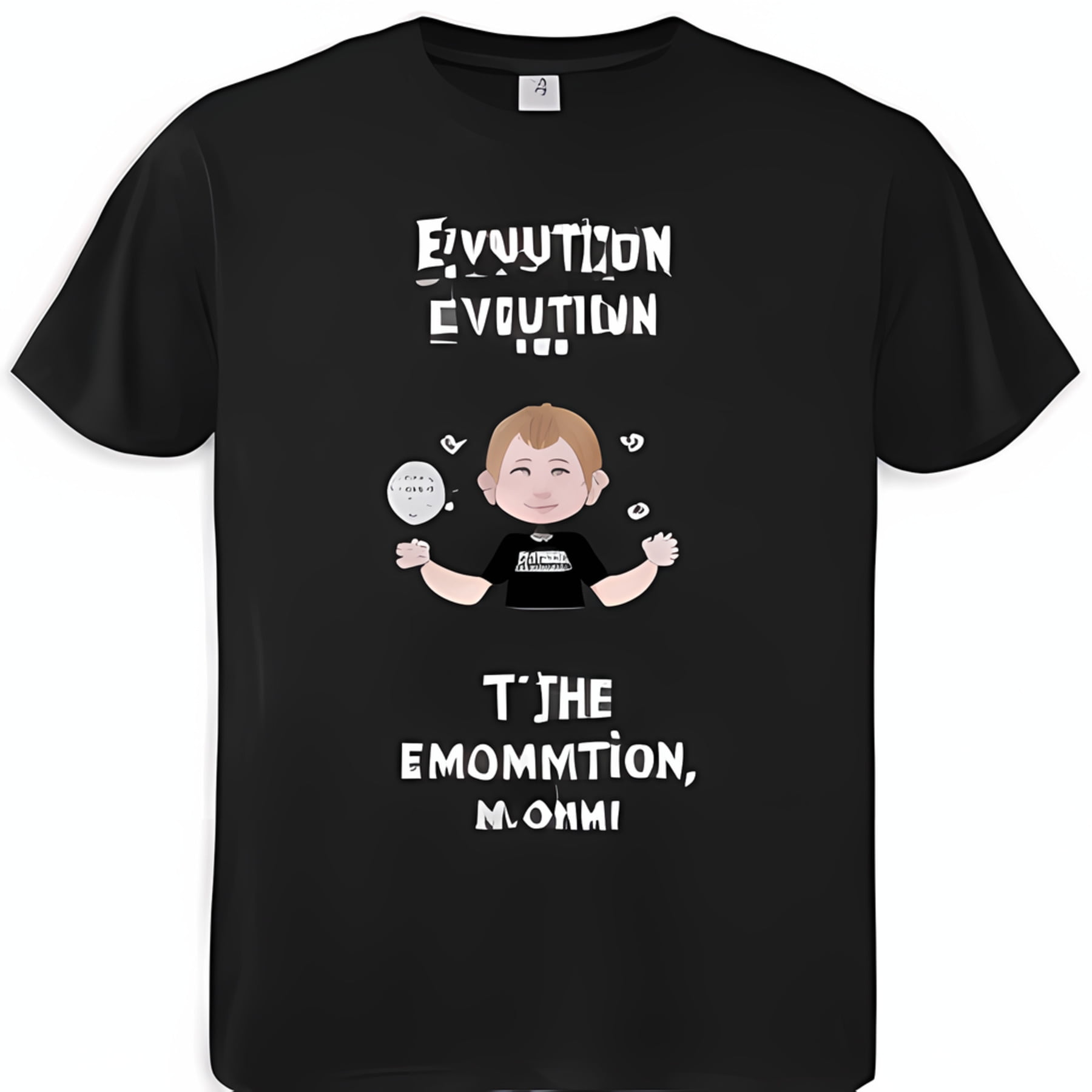 Unique Inspired Chibi Anime Boy Graphic Black T-Shirt with this ...