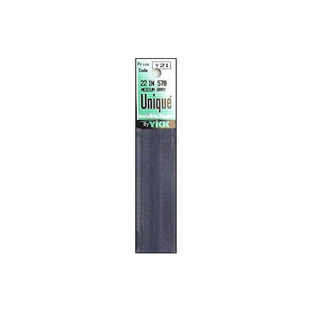 Unique Invisible Zipper 22 Inch -Medium Grey - Walmart Business Supplies