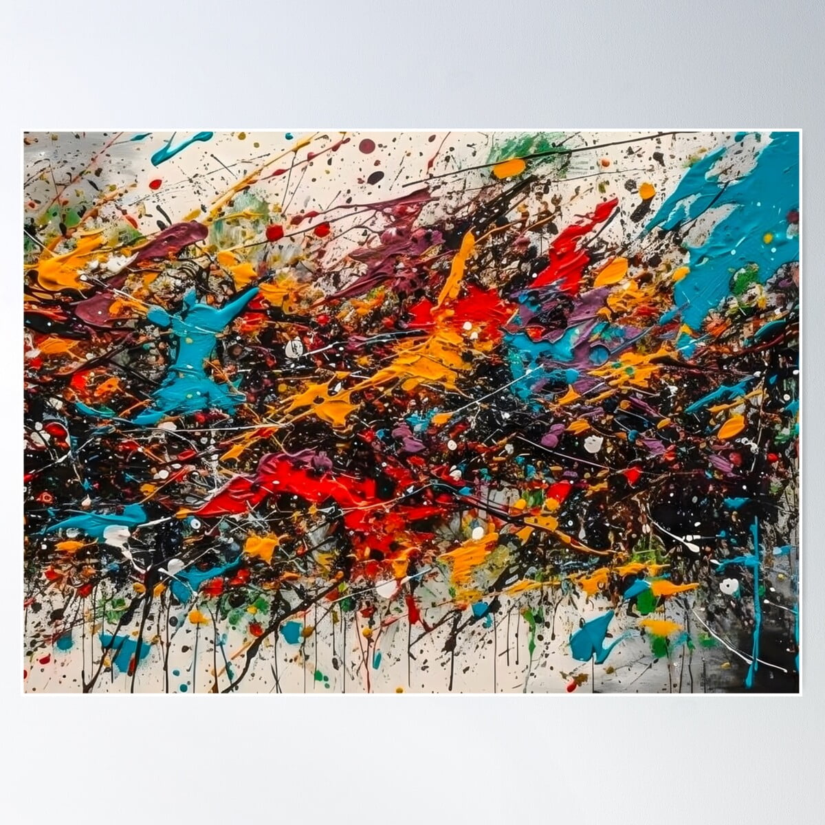 Unique Jackson Pollock Style Abstract Painting Pattern - Get This ...
