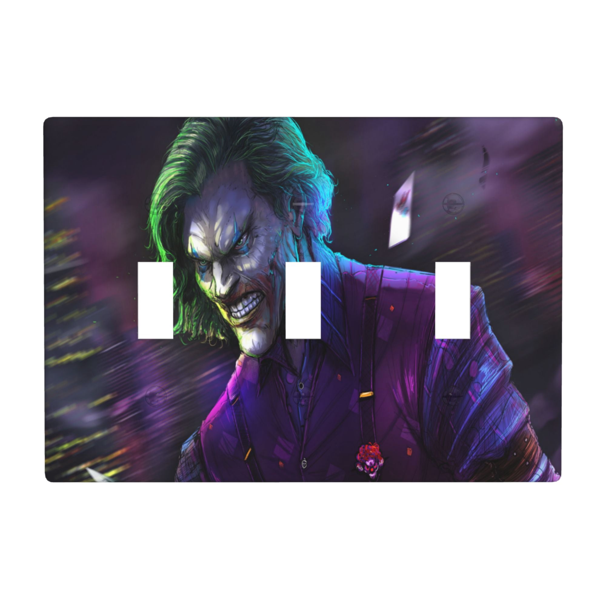 Unique Joker Cartoon - Themed Triple Toggle Switch Decorative Panel ...
