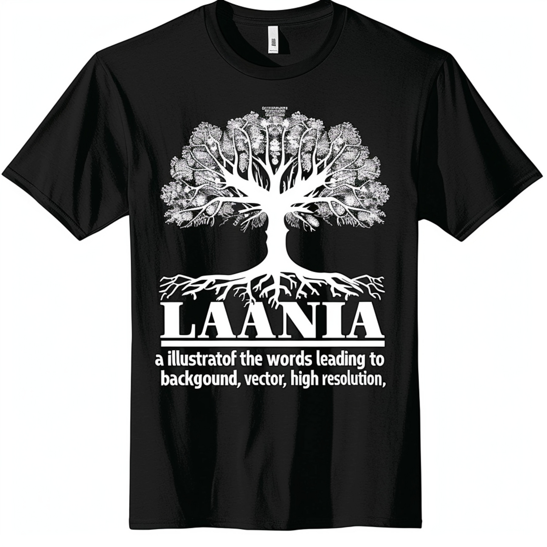Unique 'Labana Strong' Black TShirt with RootstoTrees Illustration ...