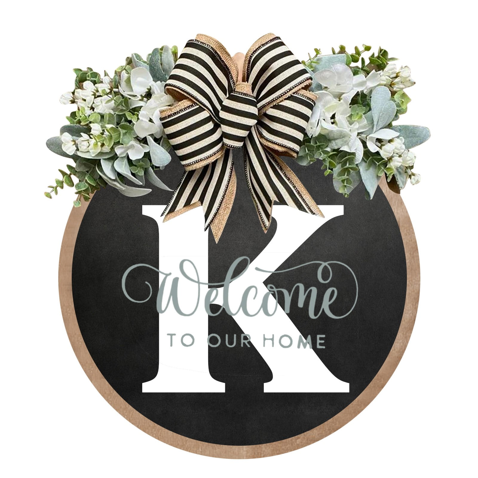 Unique Letter Welcome Sign for Front Door Decor, Trendy Alphabet Series ...