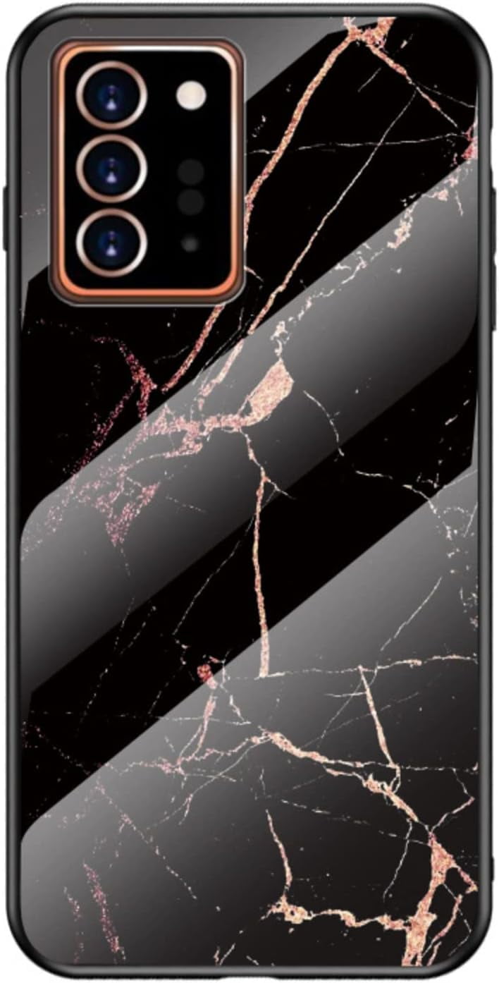 Unique Light Thin Stylish Glossy Marbled Tempered Glass Phone Case for ...