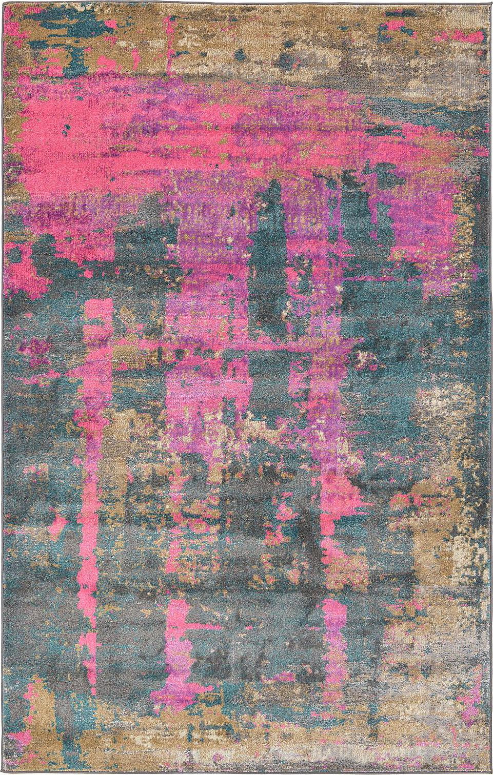 Unique Loom Abstract Modern Area Rugs, Multi-color - Walmart.com