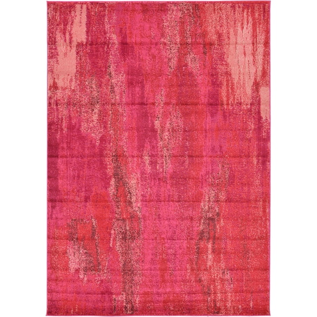 Unique Loom Abstract Modern Area Rugs, Pink - Walmart.com