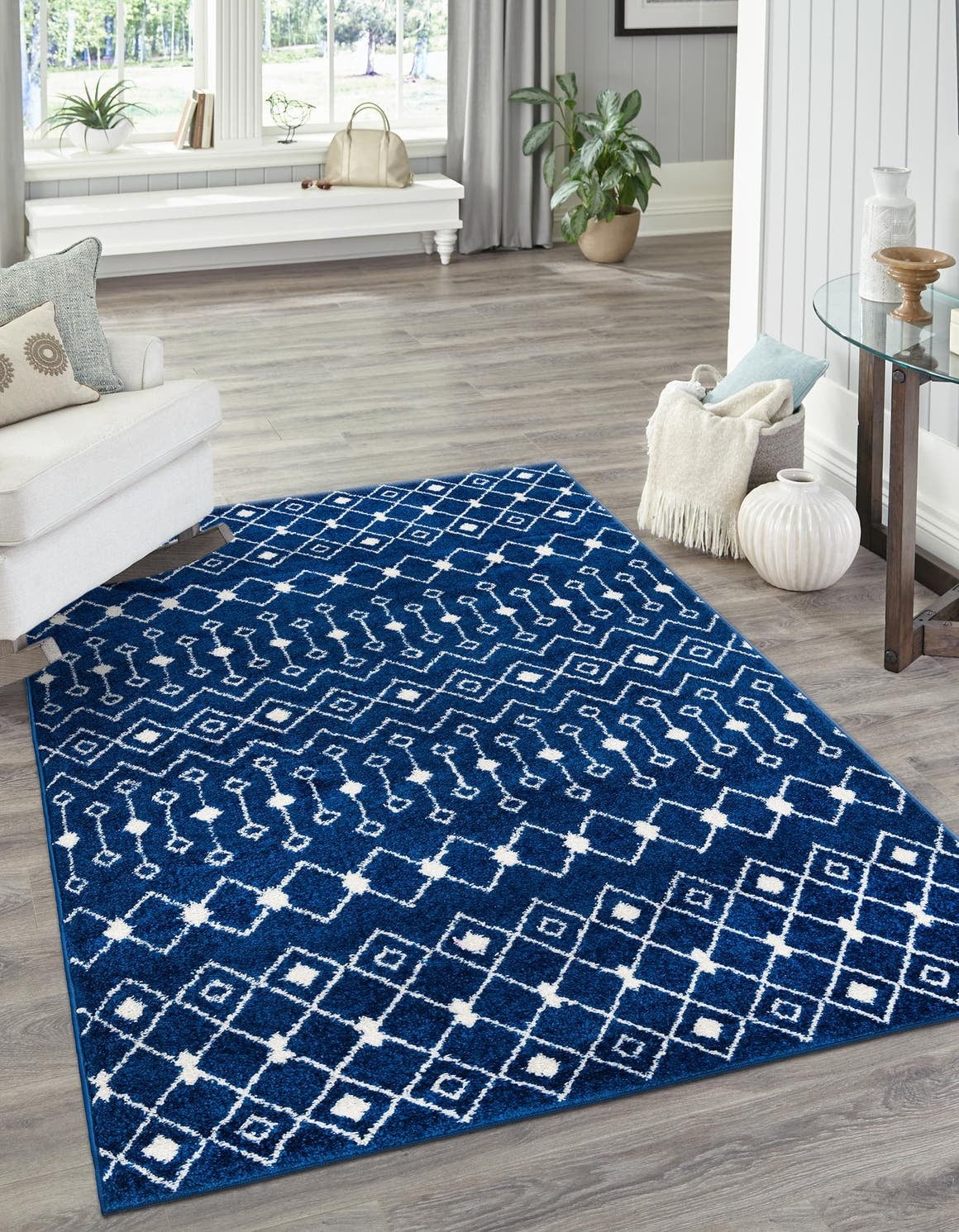 Unique Loom Tribal Trellis Collection Area Rug - Alaoui (10' 8" x 14 ...