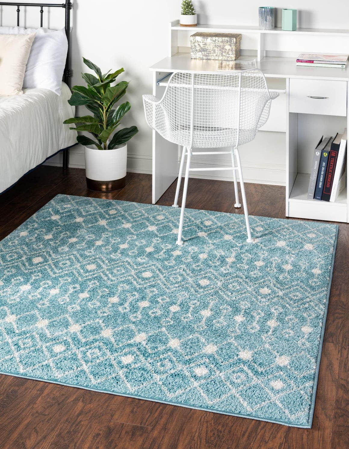 Unique Loom Tribal Trellis Collection Area Rug - Alaoui (7' 10" Square ...