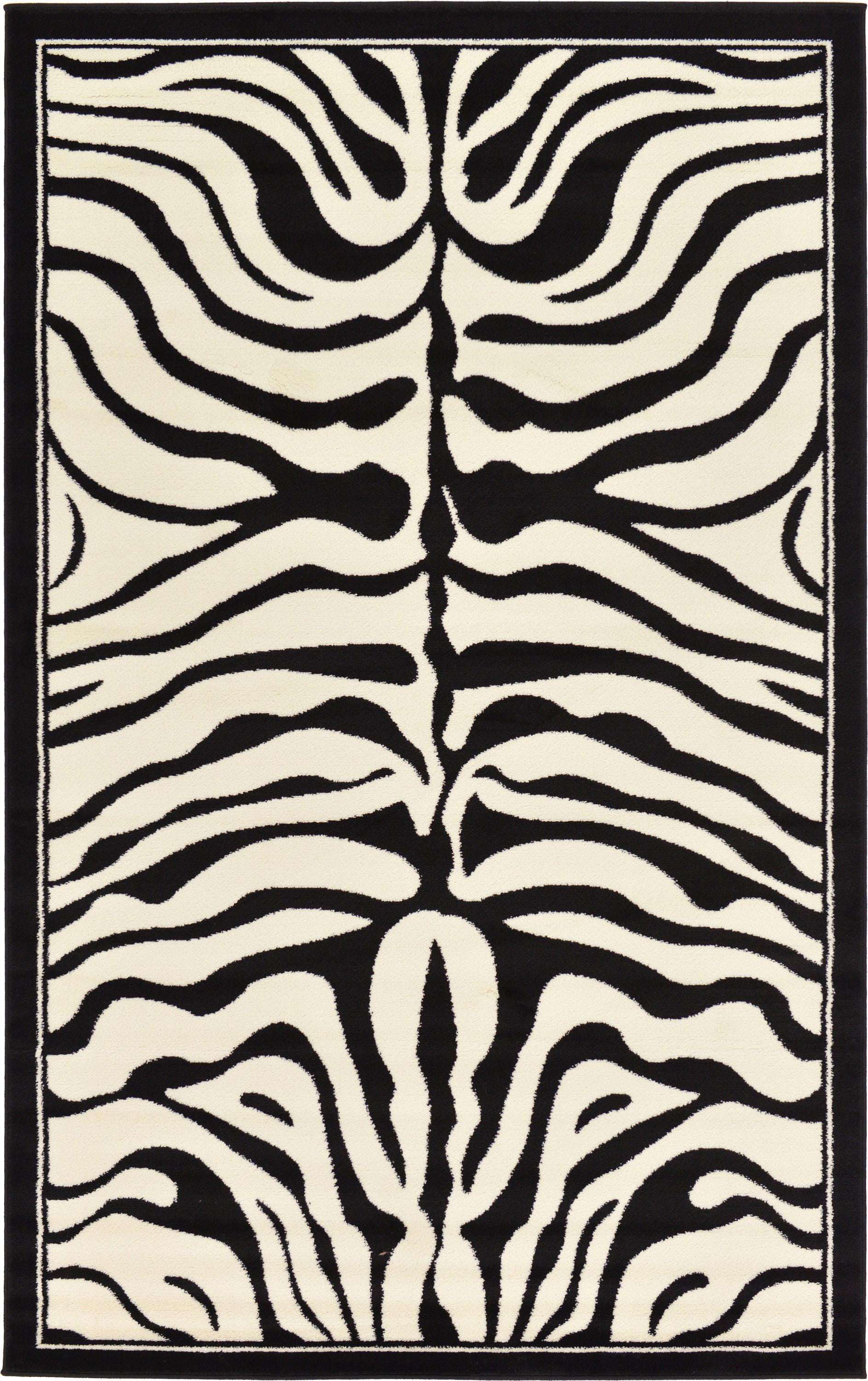 Unique Loom Animal Print Modern Area Rugs, Beige - Walmart.com