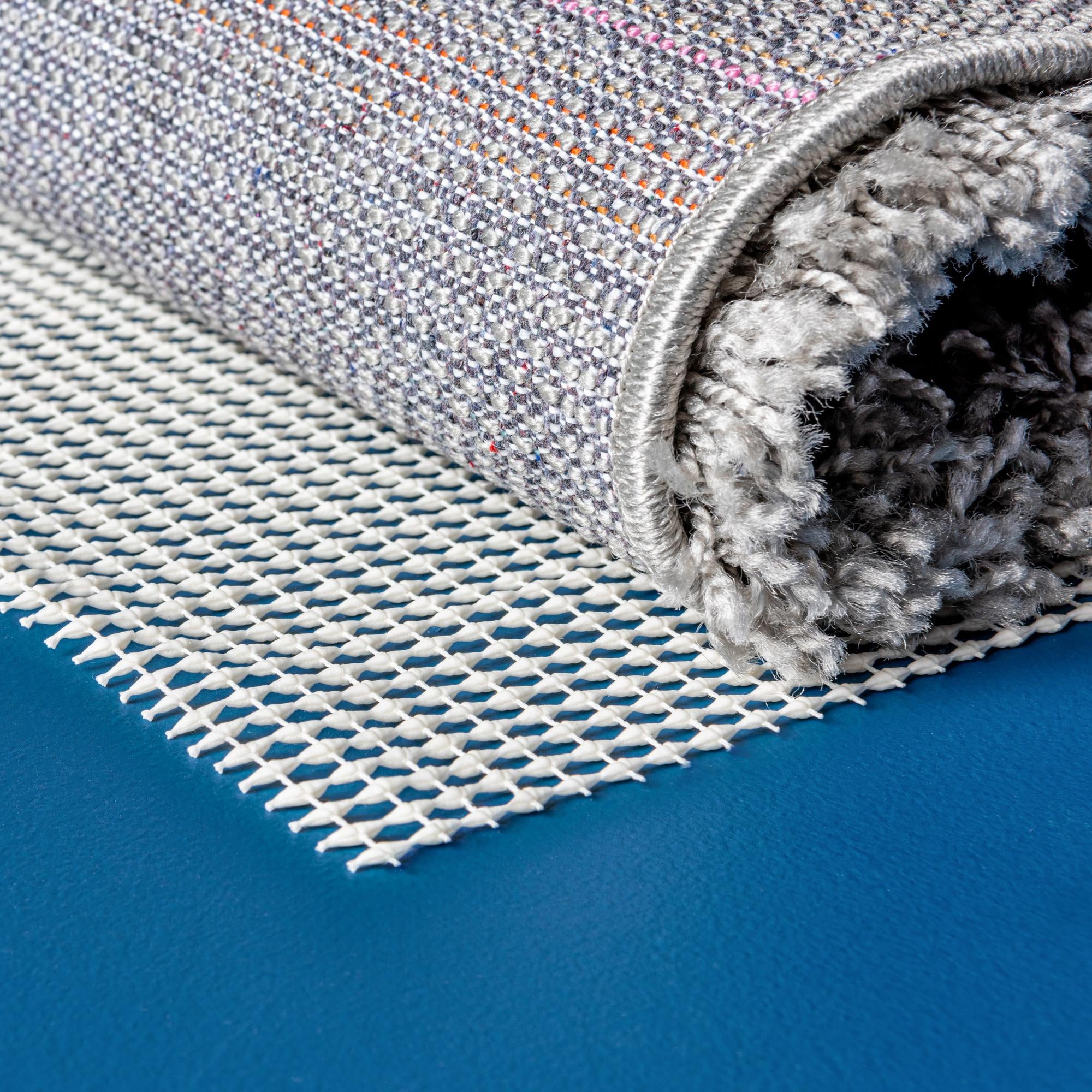 Unique Loom Anti-Slip All Surface Slim Indoor Use Rug Pad (5' 4" Square ...