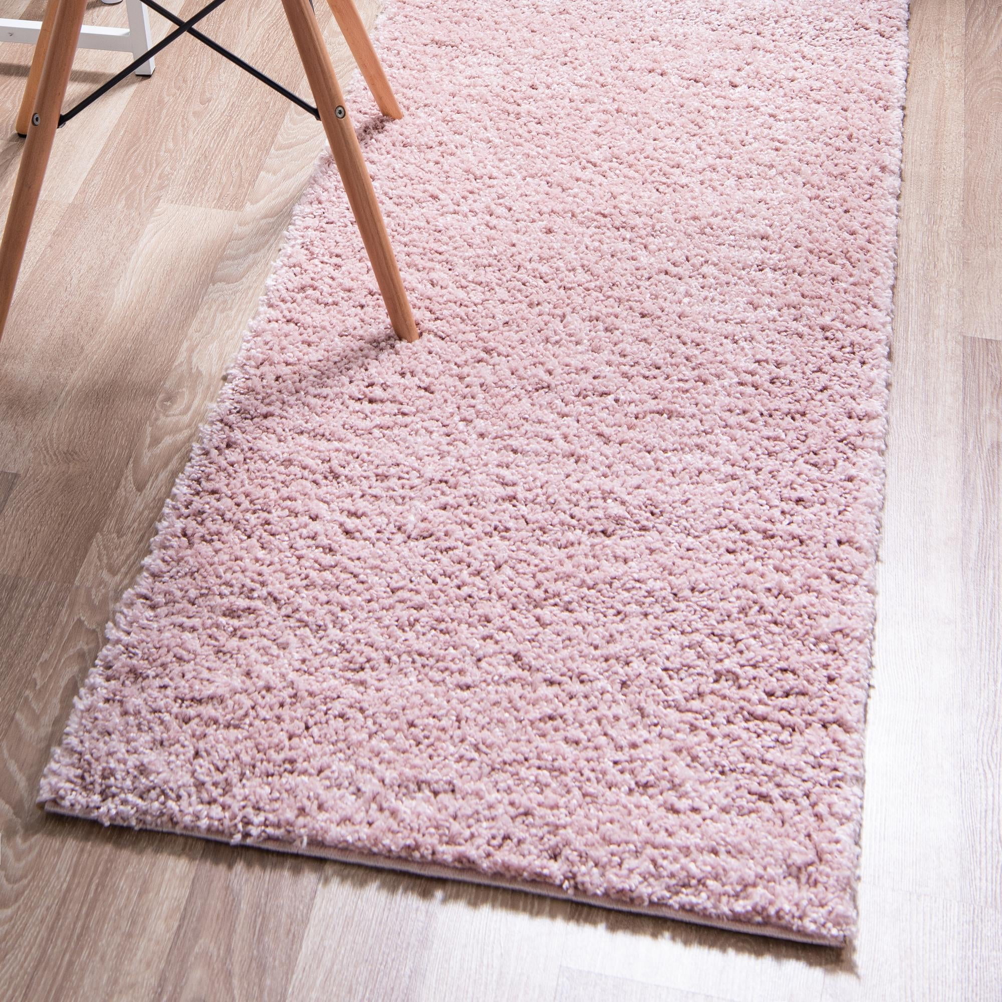 Unique Loom Soft Solid Shag Collection Area Rug - Aras (2' x 6' 9 ...