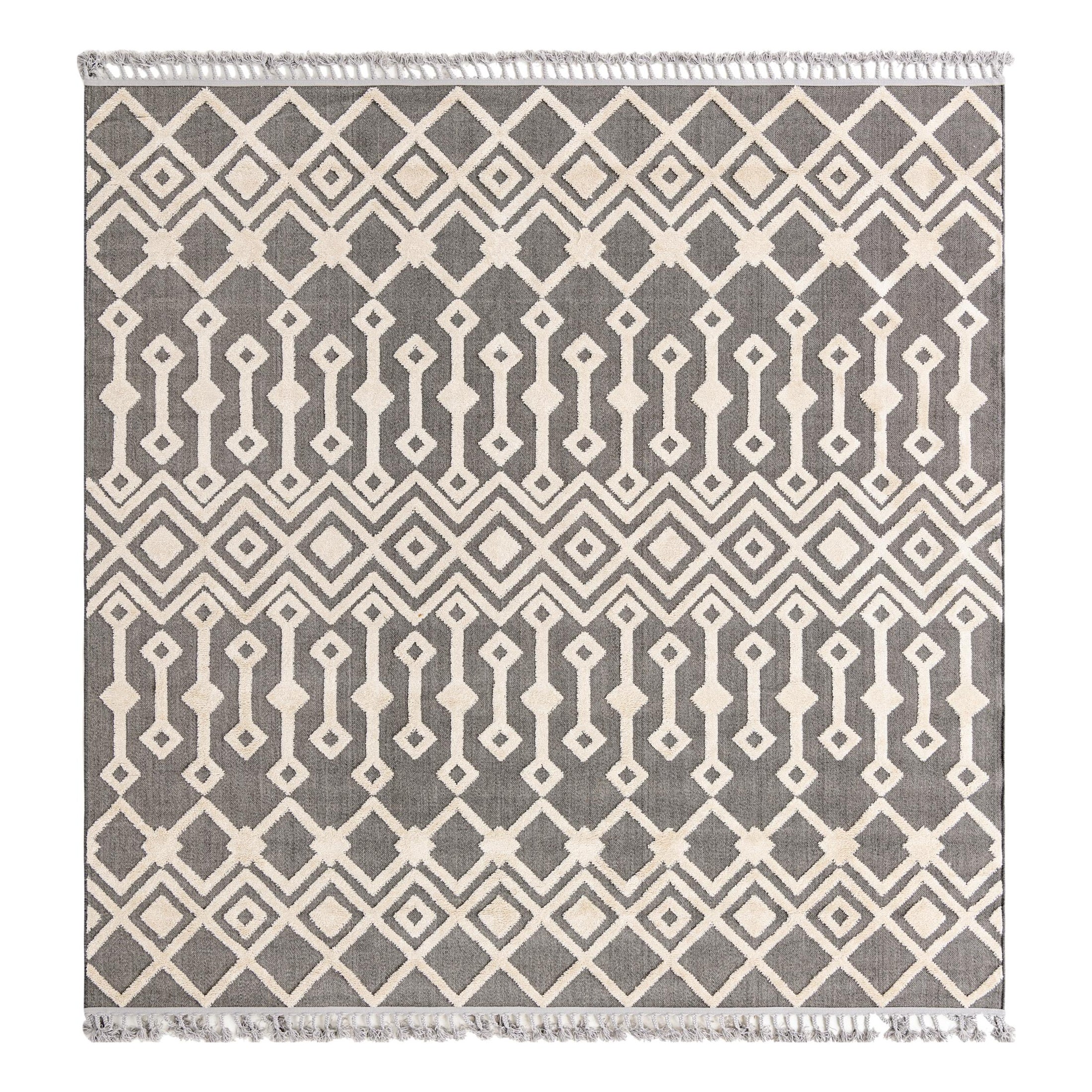 Unique Loom Arlo Collection Area Rug - Lenny (9' 10" Square Charcoal ...