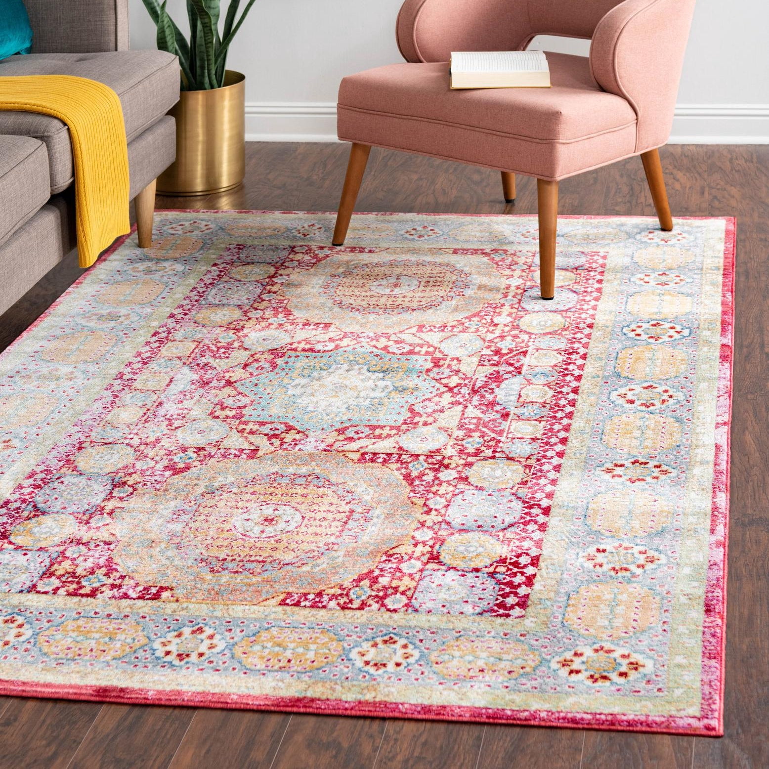 Unique Loom Austin Collection Area Rug - Washington (5' 1" x 8 ...