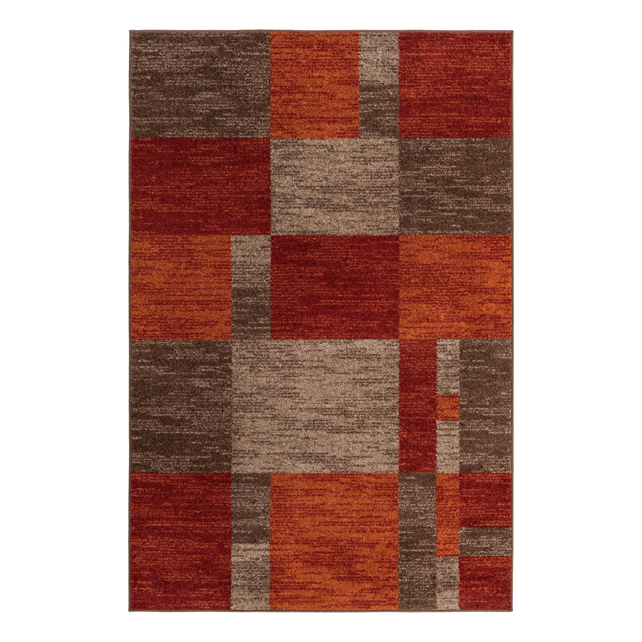 Unique Loom Providence Autumn Rug, Multi 6' 1" x 9' 0", Geometric ...