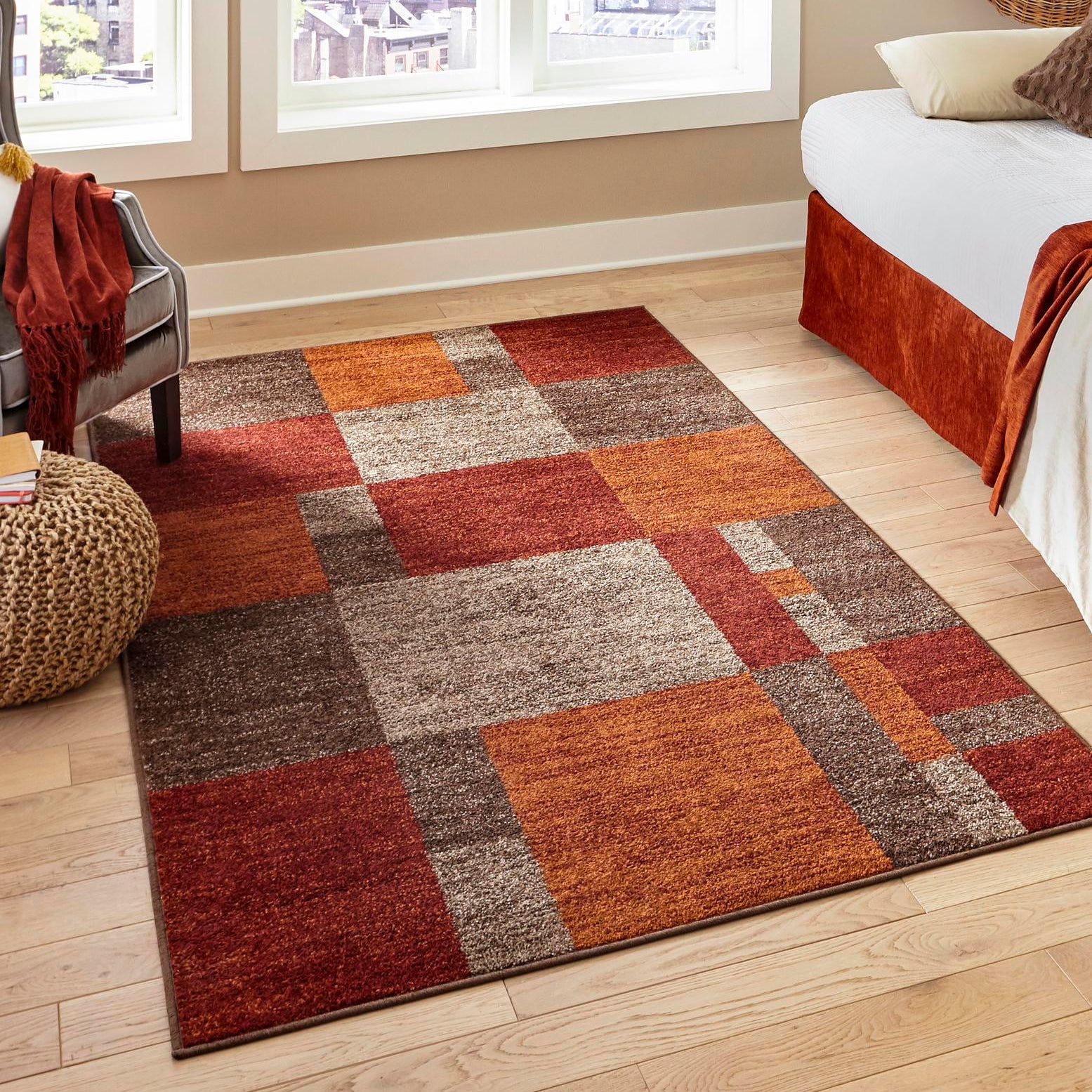 Unique Loom Autumn Collection Area Rug - Providence (7' 1" x 10 ...