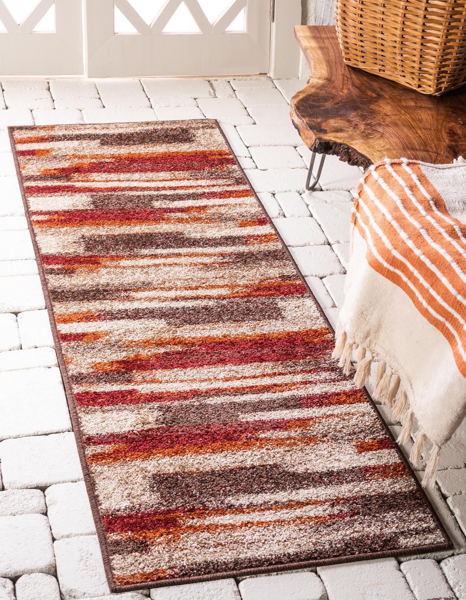 Unique Loom Autumn Collection Area Rug - Wheat (2' x 6' 1" Runner Multi ...