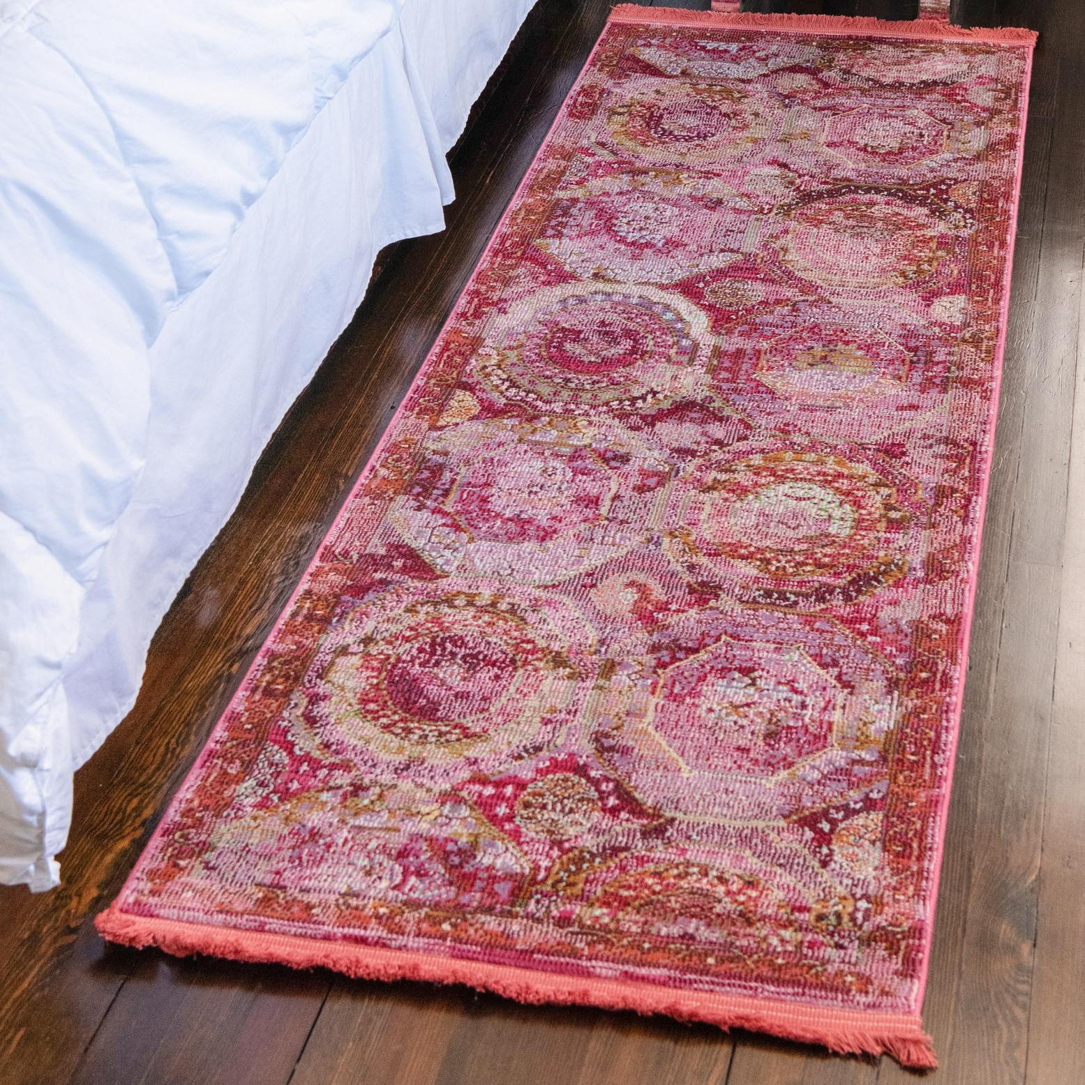 Unique Loom Baracoa Collection Area Rug - Coppelia (2' x 8' Runner Pink ...