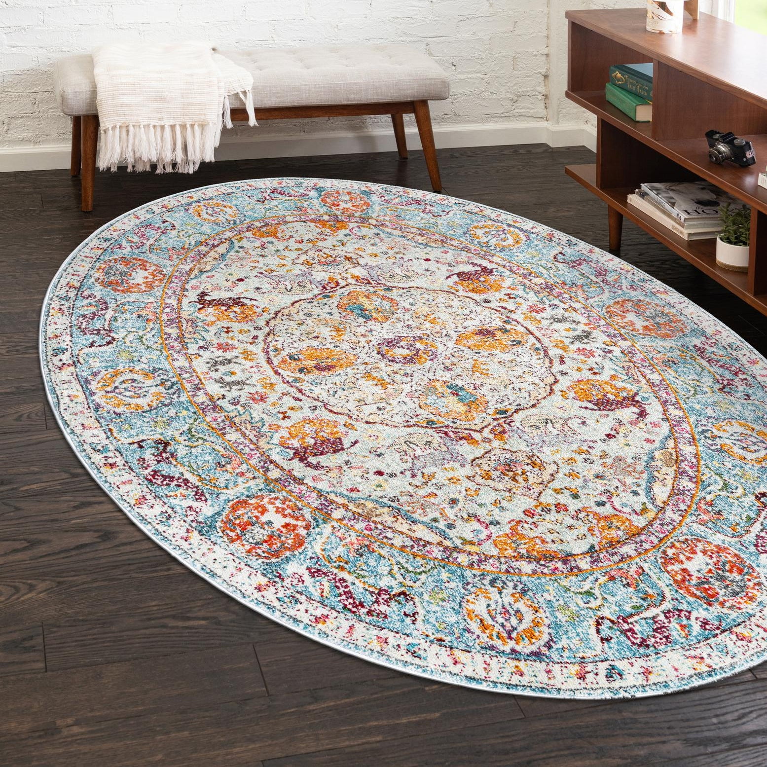 Unique Loom Baracoa Collection Area Rug - Rumba (3' 3" x 5' 3" Oval ...