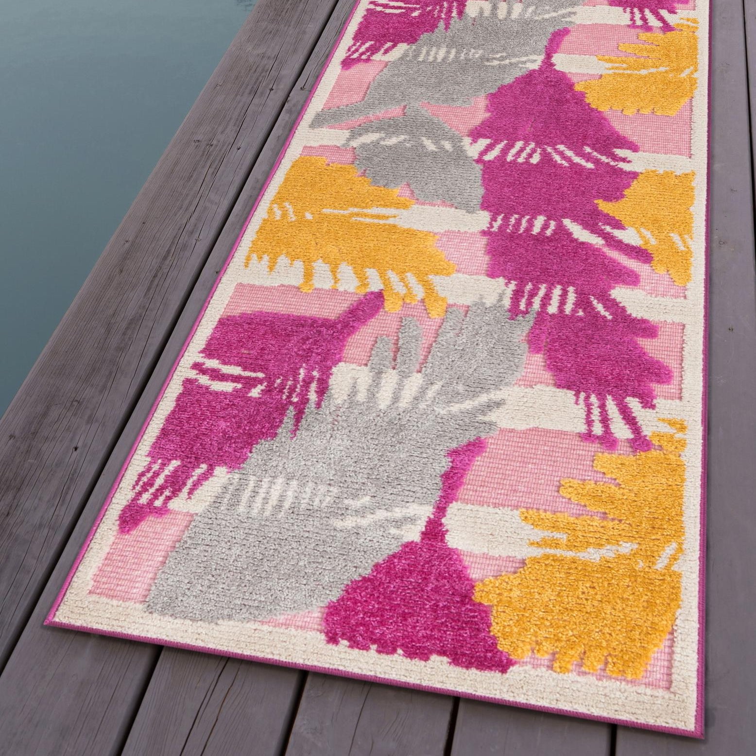 Unique Loom Aruba Outdoor Collection Area Rug - Barcadera (2' x 8 ...