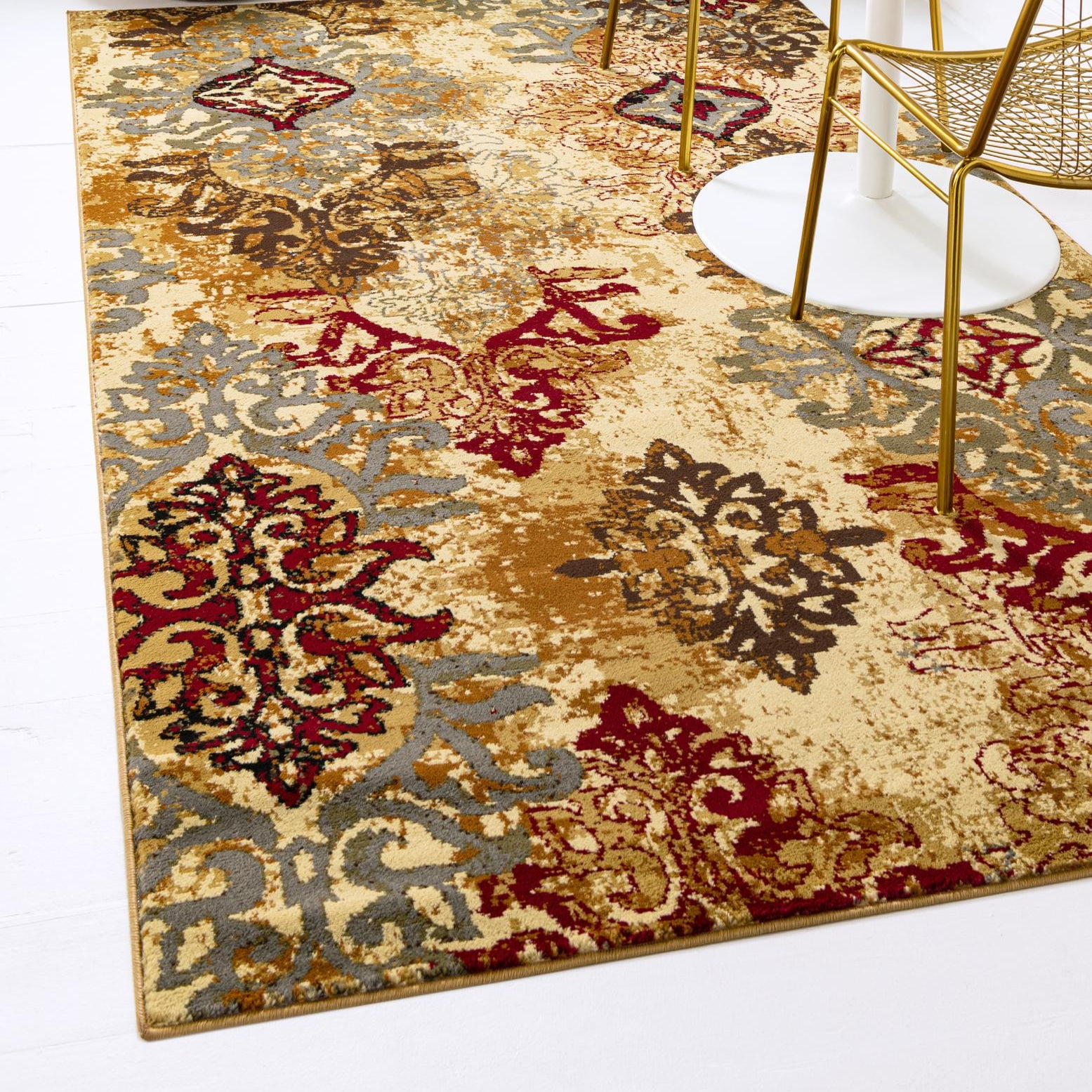 Unique Loom Barista Collection Area Rug - Congencis (3' 1" x 5' 3 ...