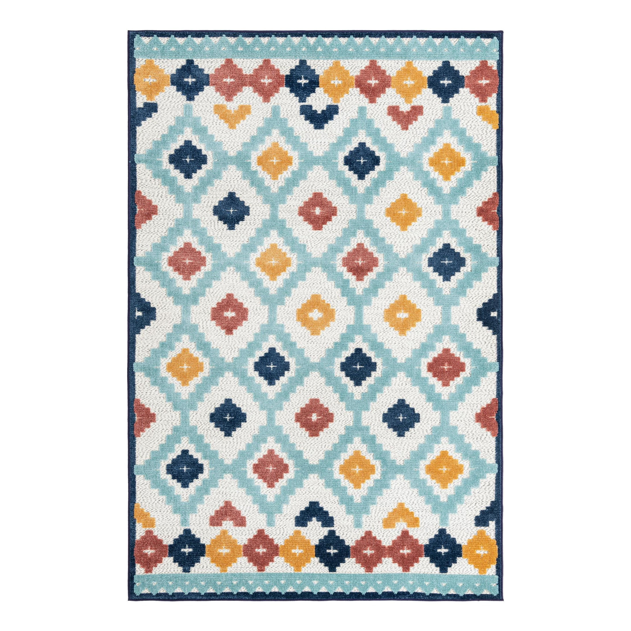 Unique Loom Belize Outdoor Collection Area Rug - Sarstoon (5' 3" x 8 ...