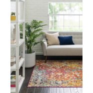 Unique Loom Indoor Rectangular Distressed Modern Area Rugs , 2' 0 x 3 ...