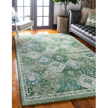 Unique Loom Sala Aurora Contemporary Floral Area Rug or Runner ...