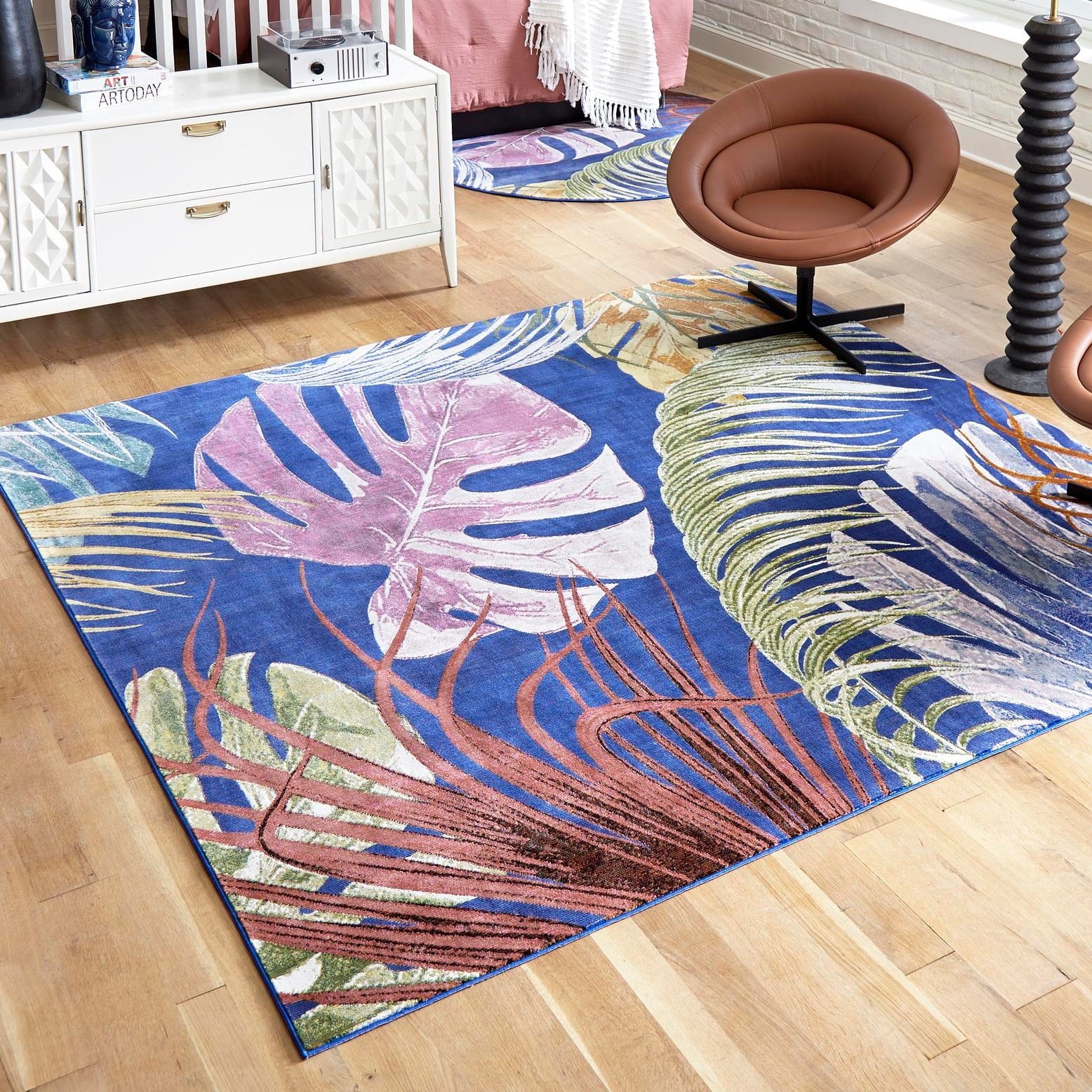 Unique Loom Blossom Collection Area Rug - Montego (10' Square Multi ...