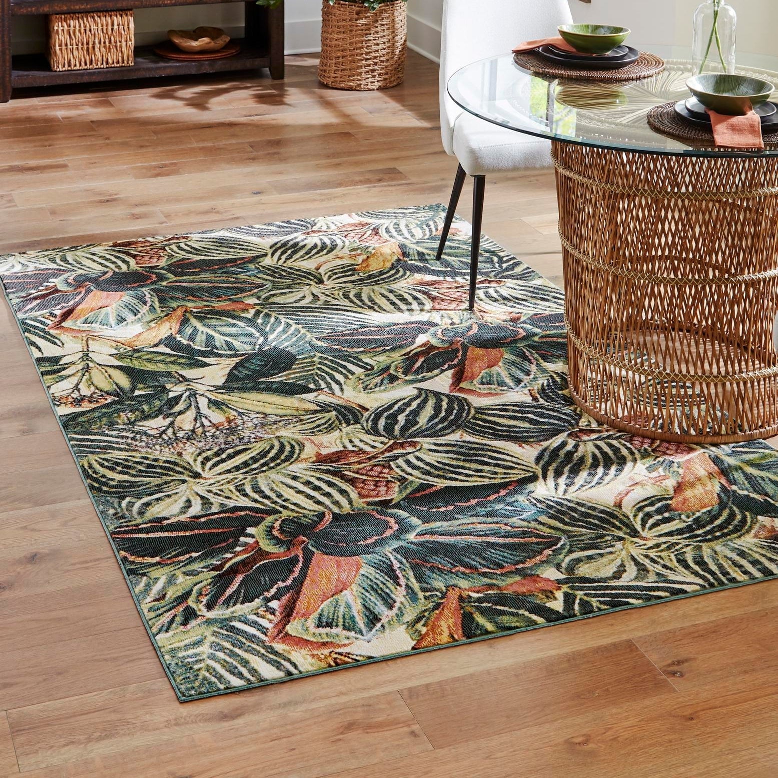 Unique Loom Blossom Collection Area Rug - Ocho (10' x 14' Rectangle ...