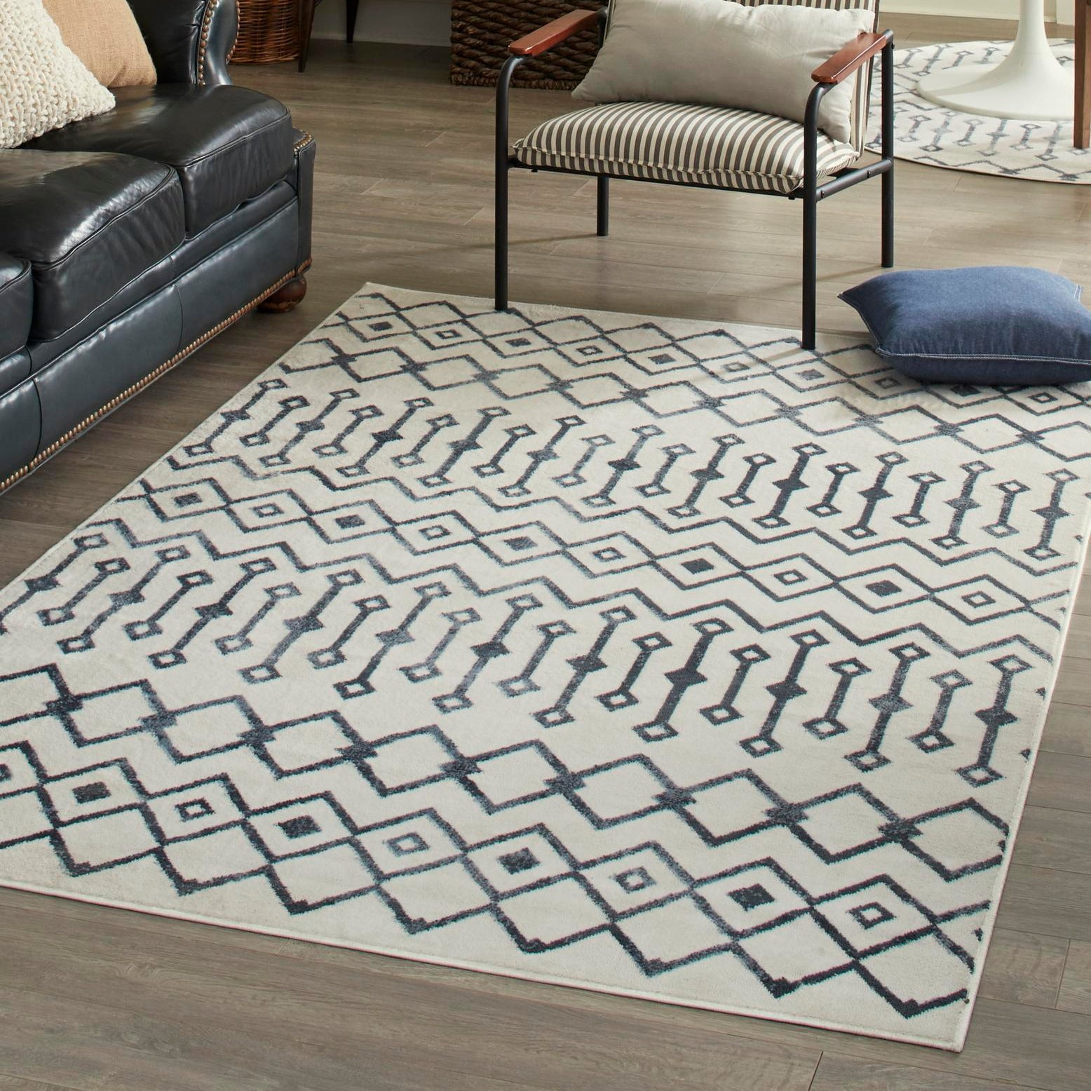 Unique Loom Bohemian Trellis Collection Area Rug - Gypsy (5' 3" x 8 ...