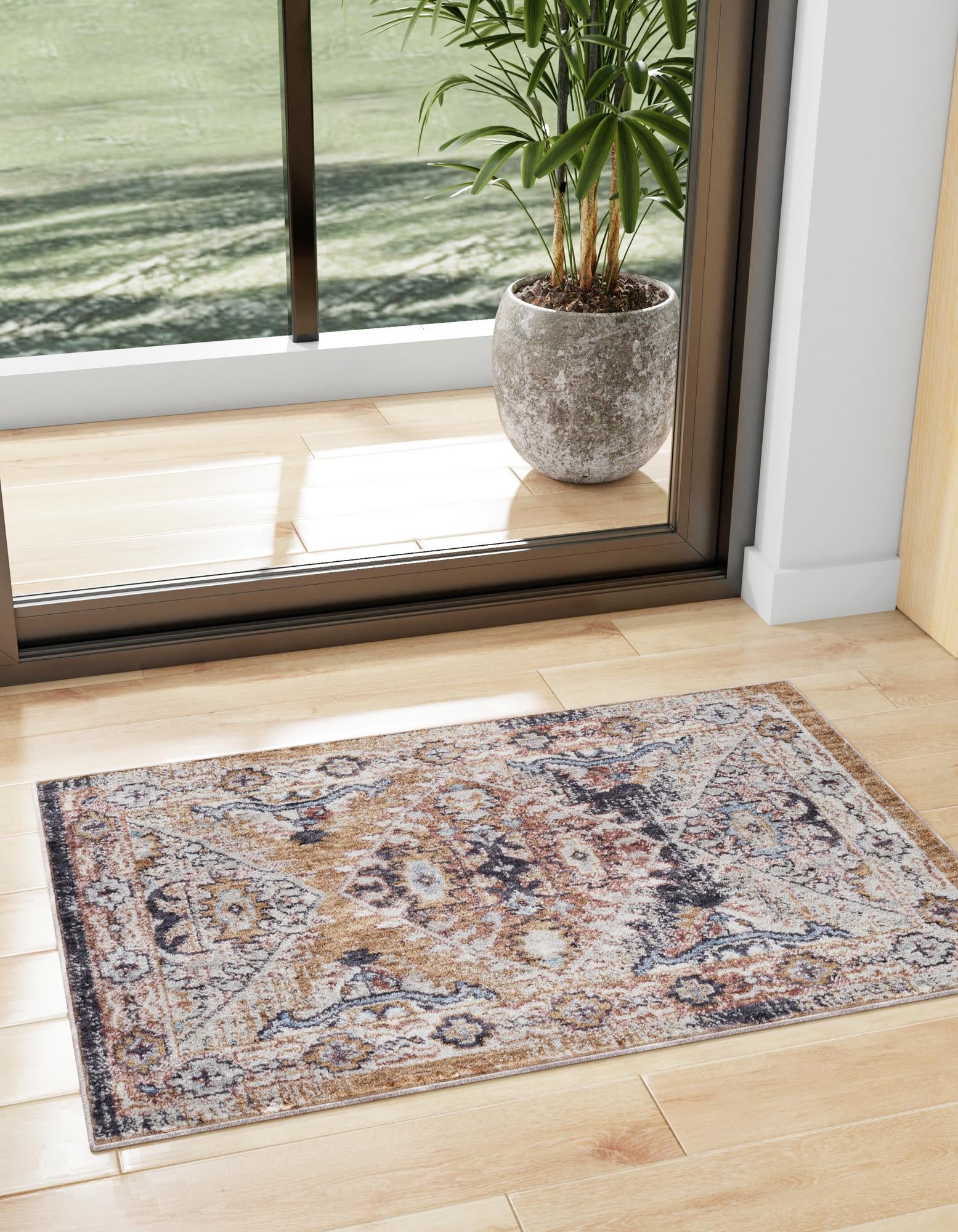 Unique Loom Breckenridge Eco Southwestern Rug Khaki Gray/Black 7' 10" x ...