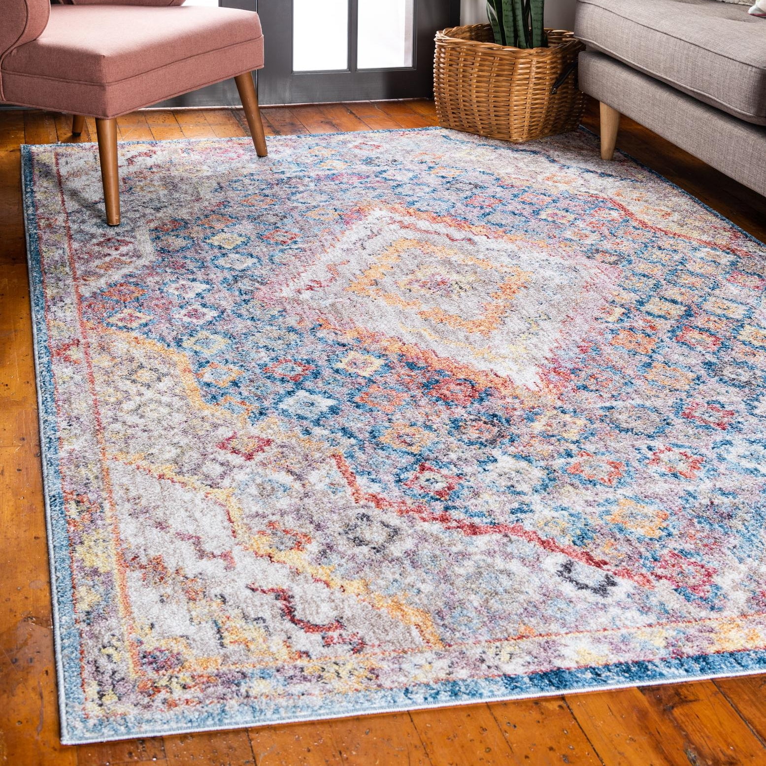 Unique Loom Brighton Collection Area Rug - Dumbo (5' 3" x 7' 10 ...
