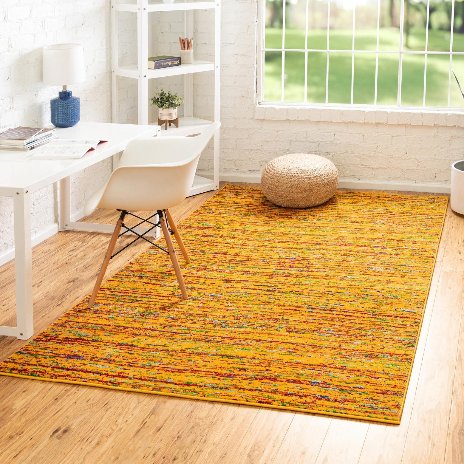 Unique Loom Calypso Collection Area Rug - Mento (9' x 12' Rectangle ...