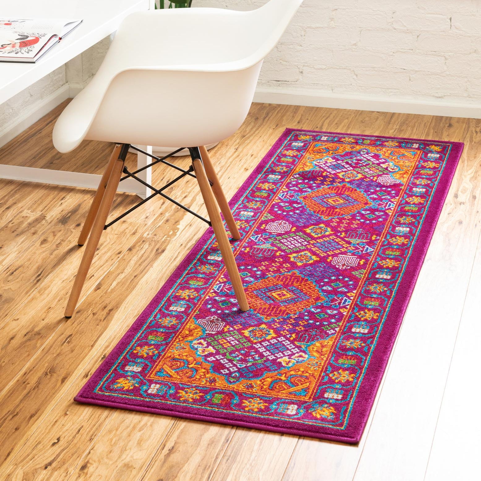 Unique Loom Calypso Collection Area Rug - Trinidad (2' 7" x 12' Runner ...